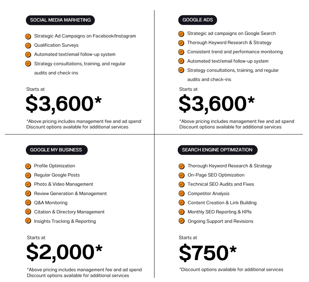 Pricing – Wildfire Digital Marketing